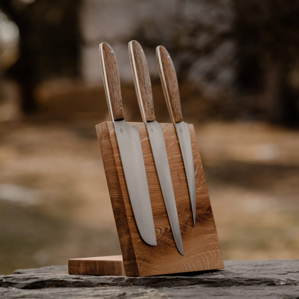 Stand for three knives - Milan Tuma Knives